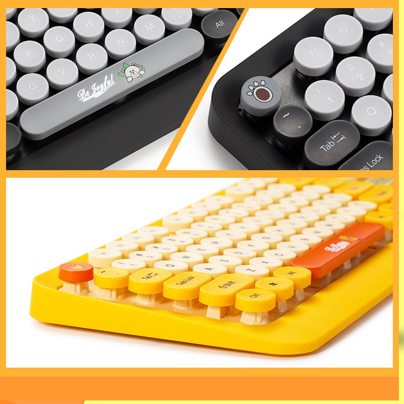 Cartoon Wireless Keyboard and Mouse Set 1600dpi 10... – Vicedeal