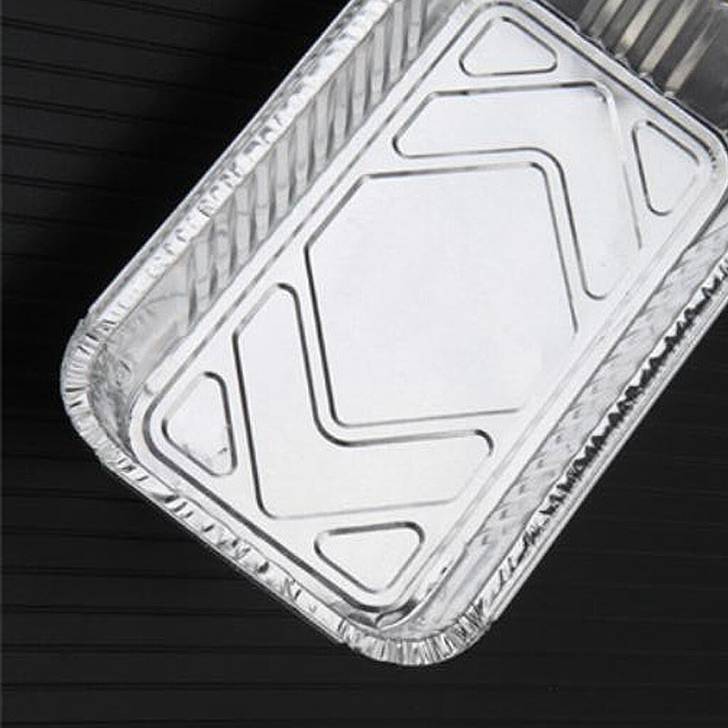 25x Disposable Tinfoil Baking Pan Takeaway Food Co... – Grandado