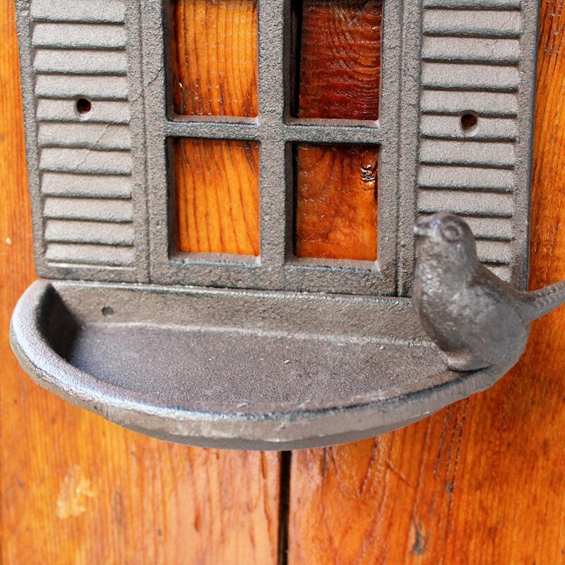 Window Pane Cast Iron Wall Storage Plate With Soli... – Grandado