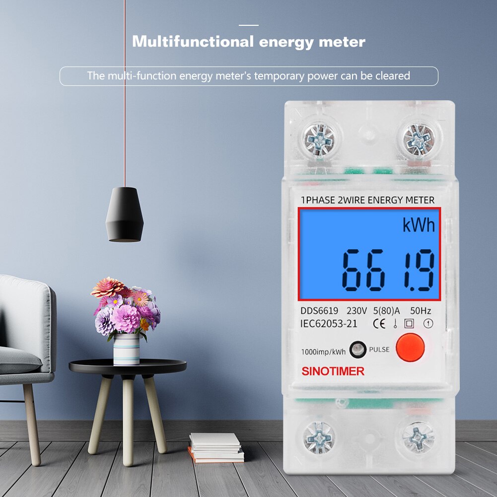 Elektrische Socket Analyzer Din Rail Eenfase Lcd D... – Grandado