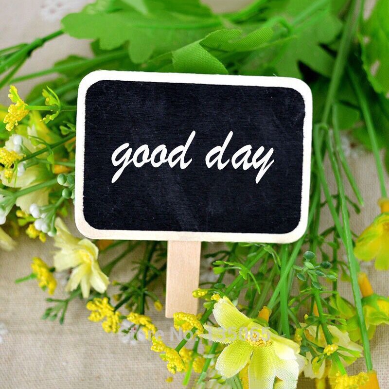 Mini Wooden Blackboard Memo Sign Message Small Not... – Vicedeal