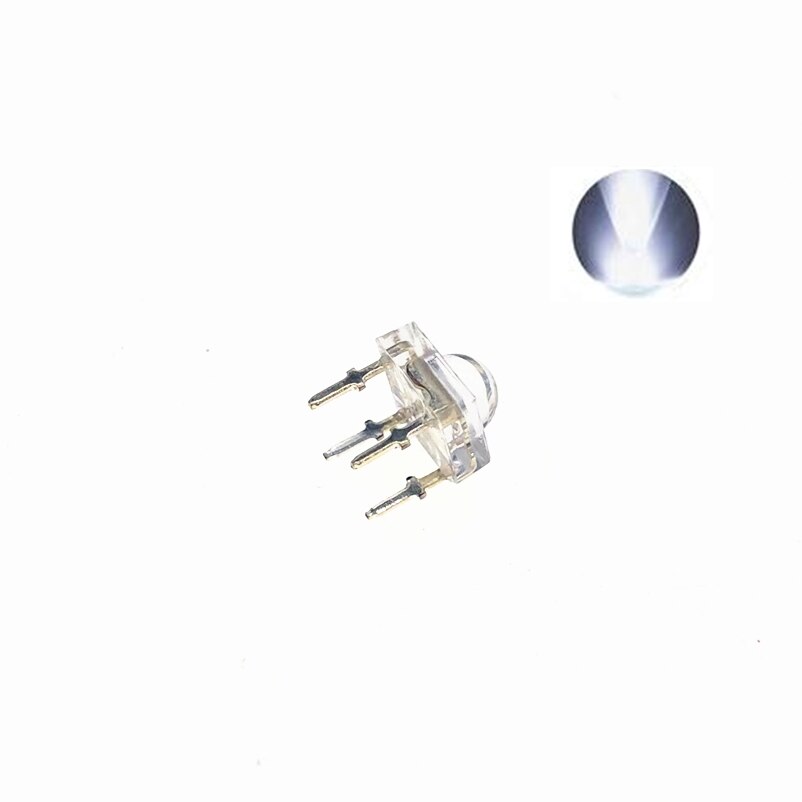 50 Uds. 5mm F5 piraña LED blanco rojo naranja ámba... – Grandado