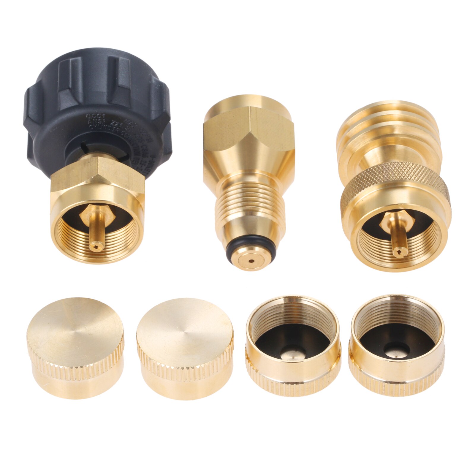 7 Stks/set Propaan Adapter Refill Adapter & St... – Vicedeal