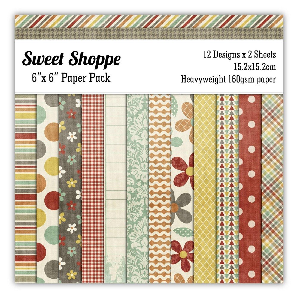 DIY Sweet shoppe style Scrapbooking paper pack of ... – Vicedeal