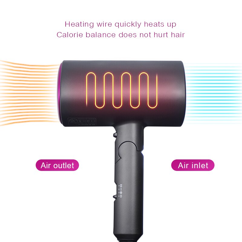 Kemei Ionic Blow Dryer Negative Ion Powerful Hair ... – Grandado