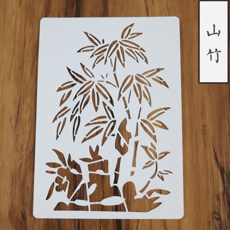 6pc Stencils Panda Drawing Templates DIY Graphics ... – Vicedeal