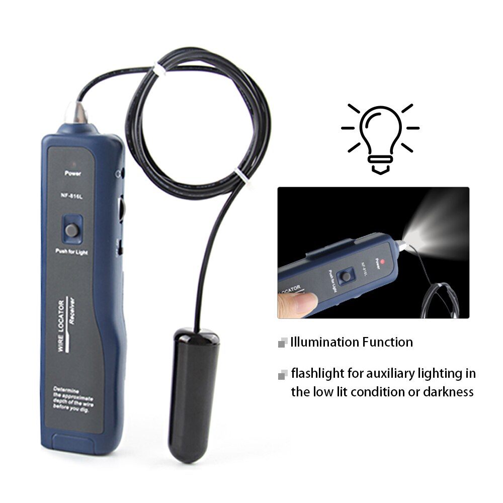 Underground Wire Locator NF-816L Cable Detection I... – Grandado