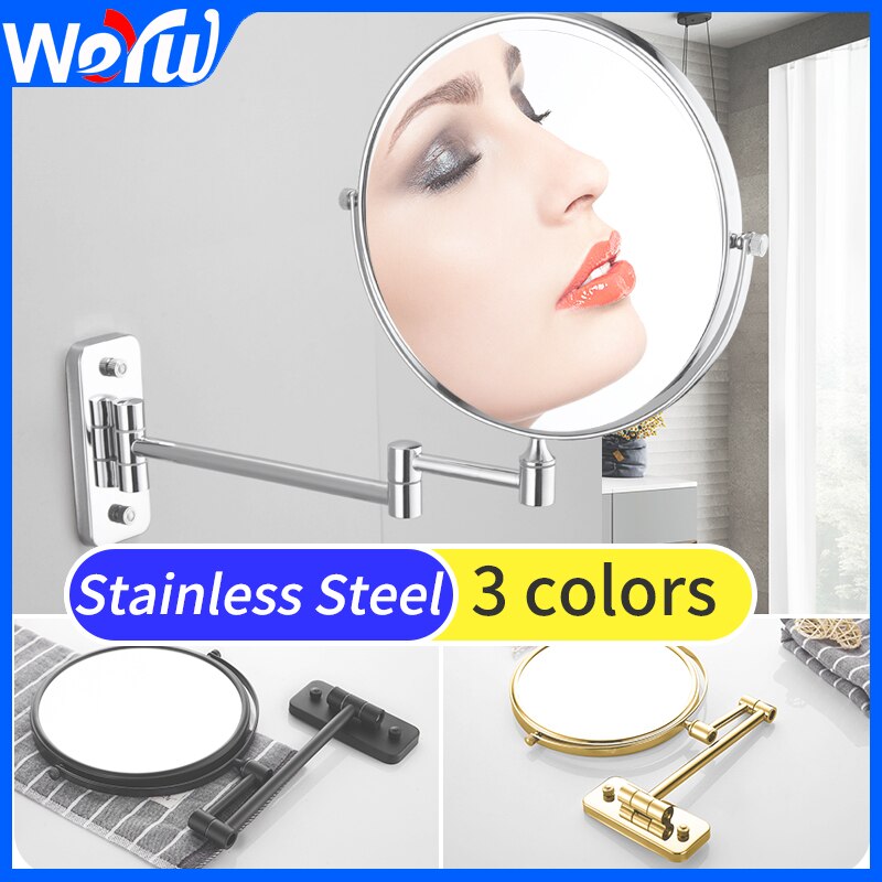 Bathroom Mirror Round Double Side Wall Makeup Mirr... – Grandado