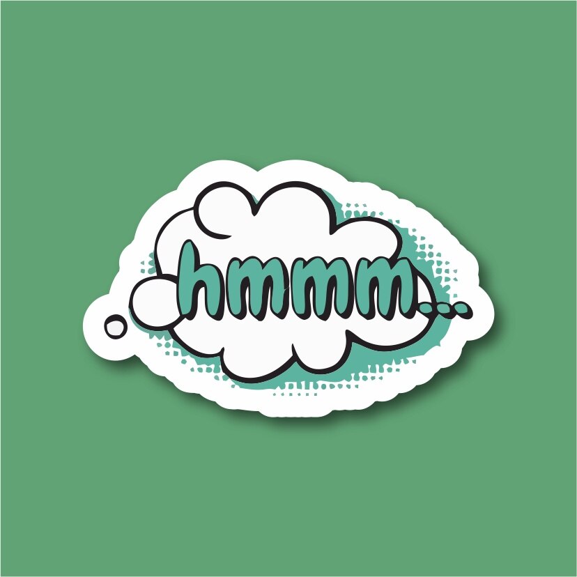 Hmmm Pop Art Laptop and Phone Sticker-Decal max.8c... – Grandado