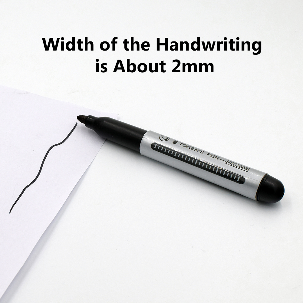 Fadeless Black Ink Token Pen Waterproof Plastic Ma... – Vicedeal