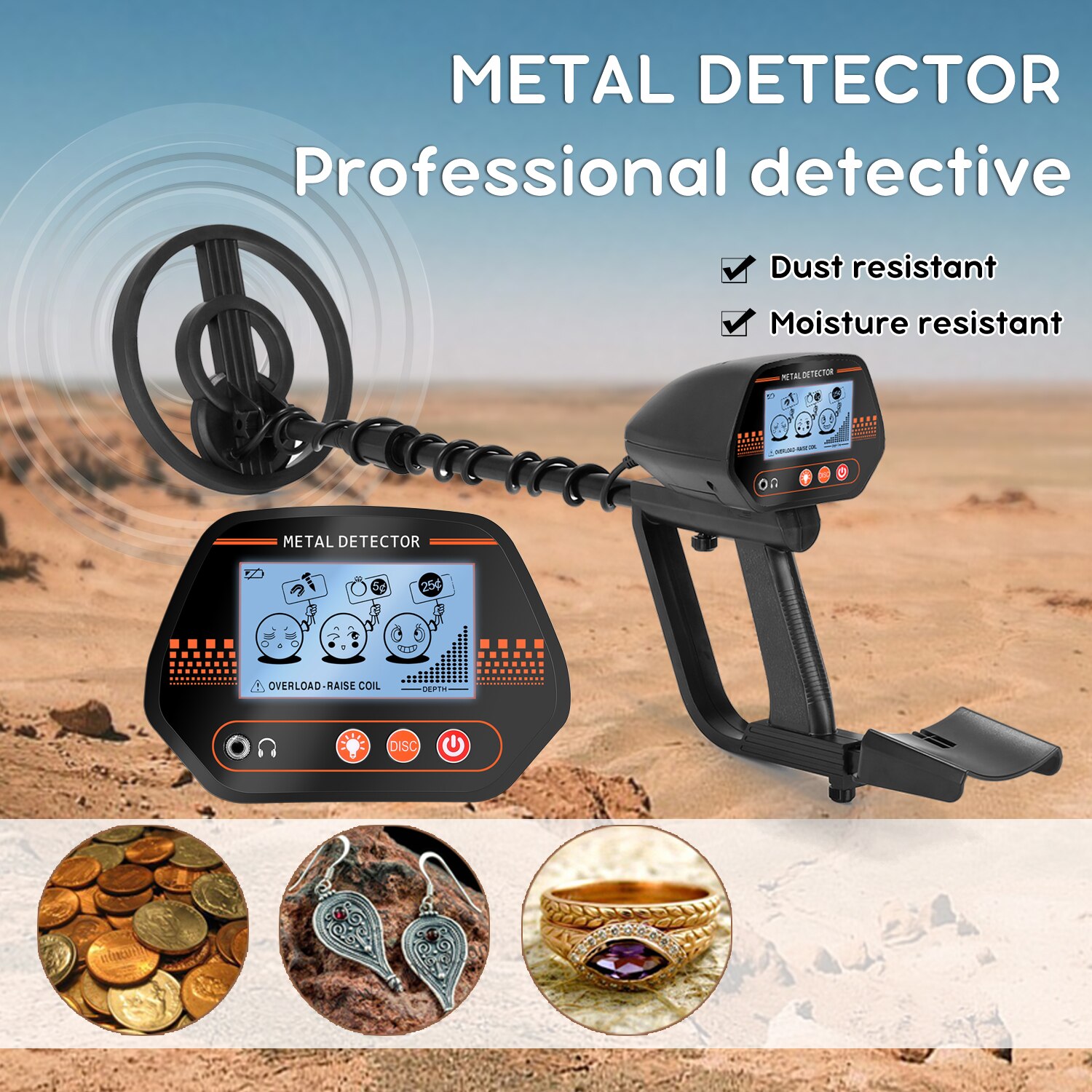 Portable Easy Installation Underground Metal Detec... – Grandado