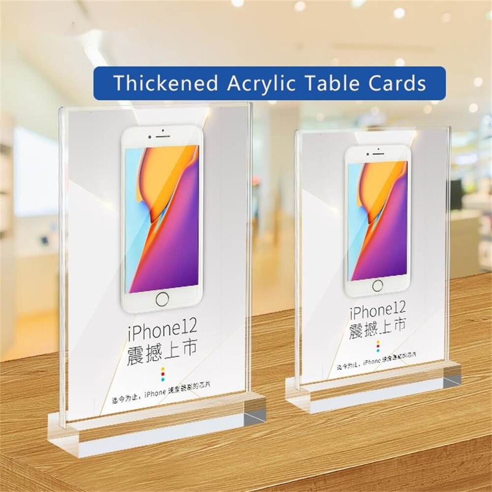 Acryl A4 Staande Display Stand Desktop Reclame Pri... – Vicedeal