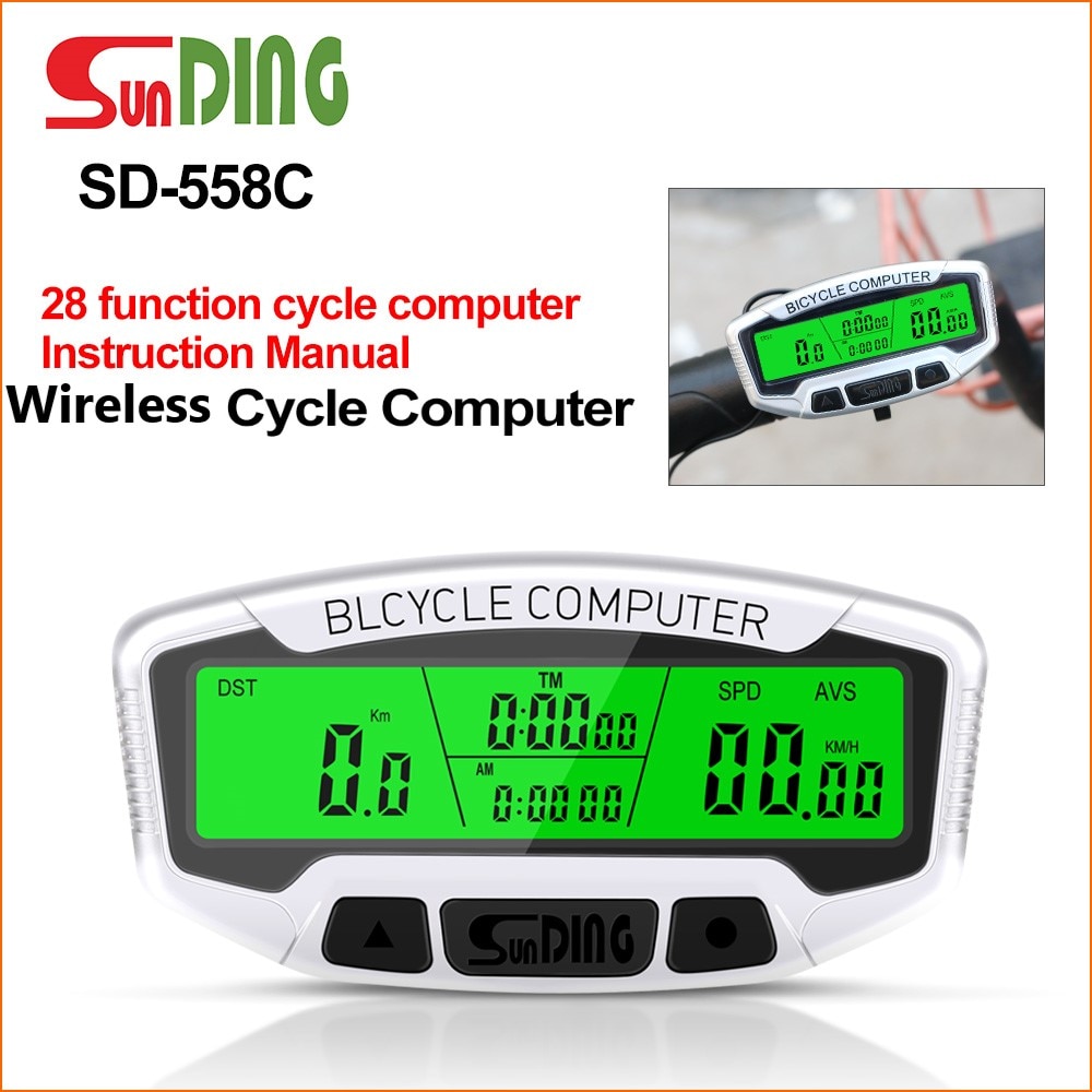 Sunding-compteur de vélo filaire, chronomètre numé... – Grandado