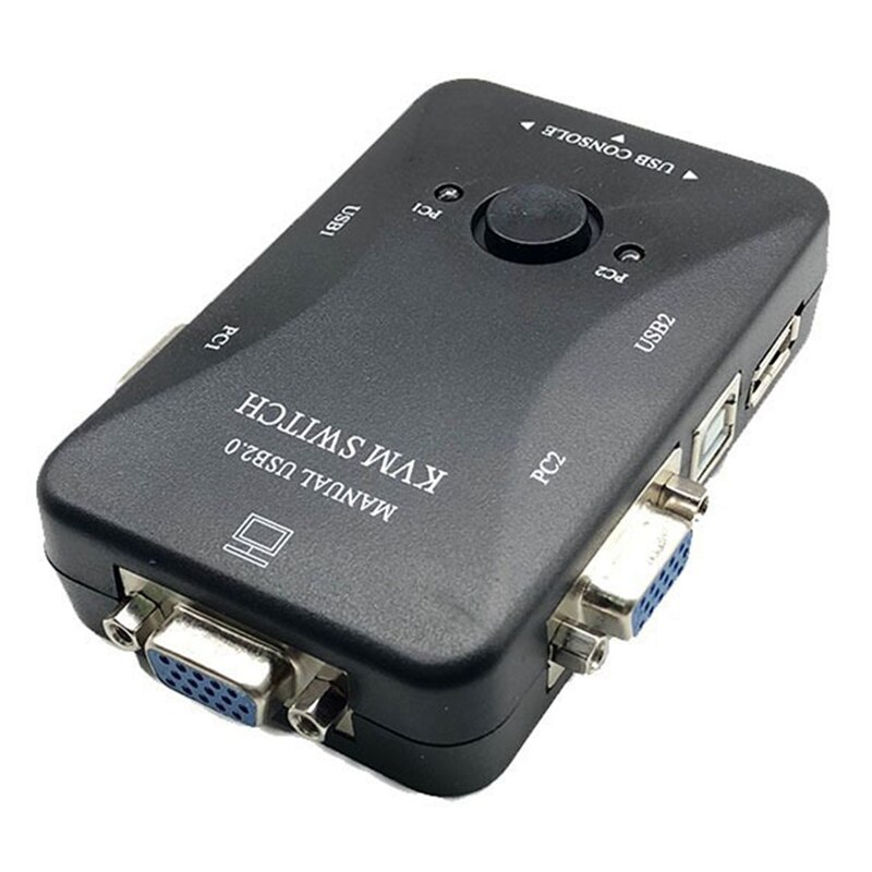 USB KVM Switch 2 Ports 2 in One Out VGA Switch for... – Grandado
