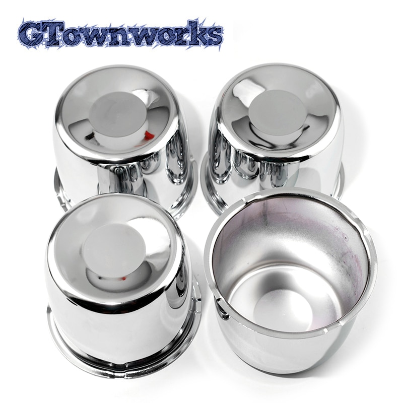 4 Stuks Push Through Center Cap Metal Chrome Plati... – Vicedeal