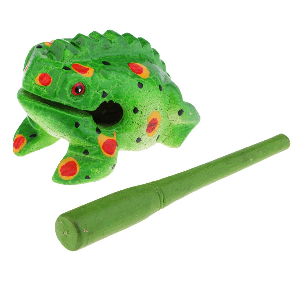 Wooden Frog Statue Children Kids Musical Toy Home ... – Grandado