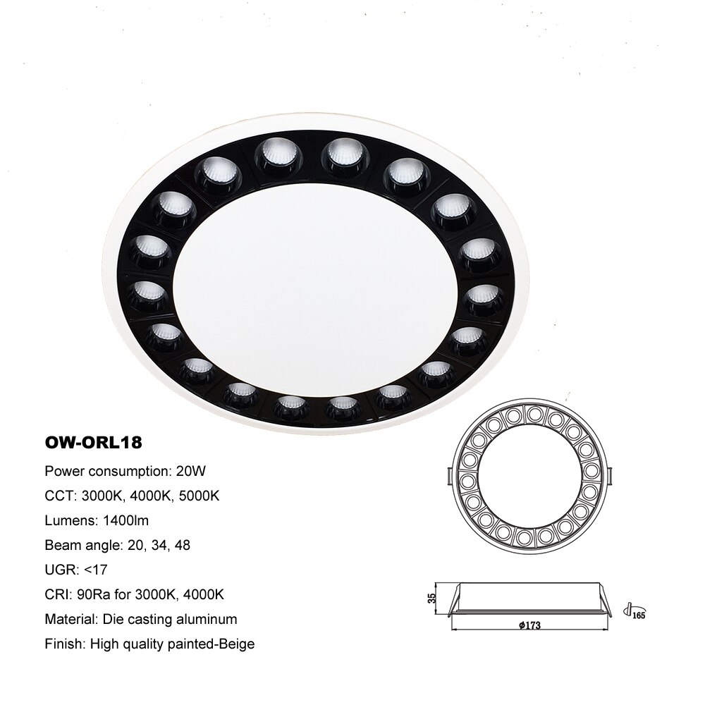 Moderne Blade R 20W Magic Lineaire Ring Spots 20W ... – Grandado