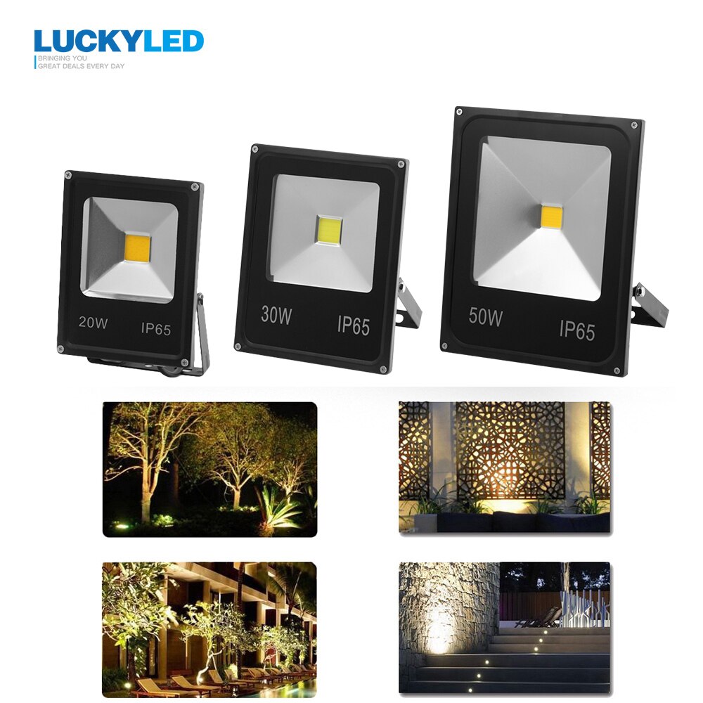 LUCKYLED Led Floodlight 10W 20W 30W 50W AC220V 240... – Grandado