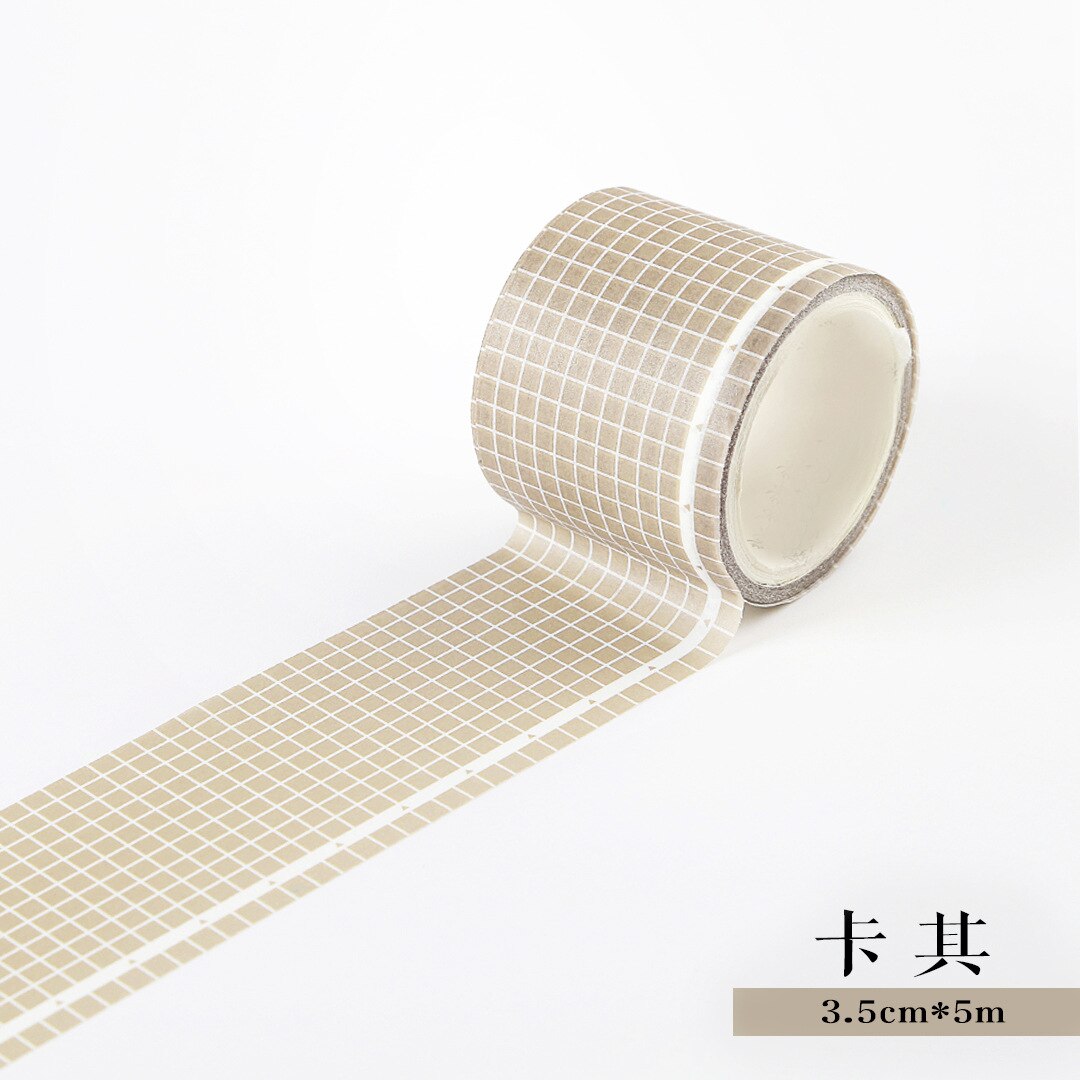35mm*5m Solid color Grid Washi Tape Japanese Paper... – Grandado
