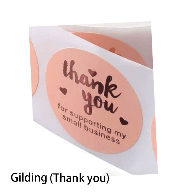 500Pcs /Roll Dank U Stickers Voor Business Kerst S... – Grandado