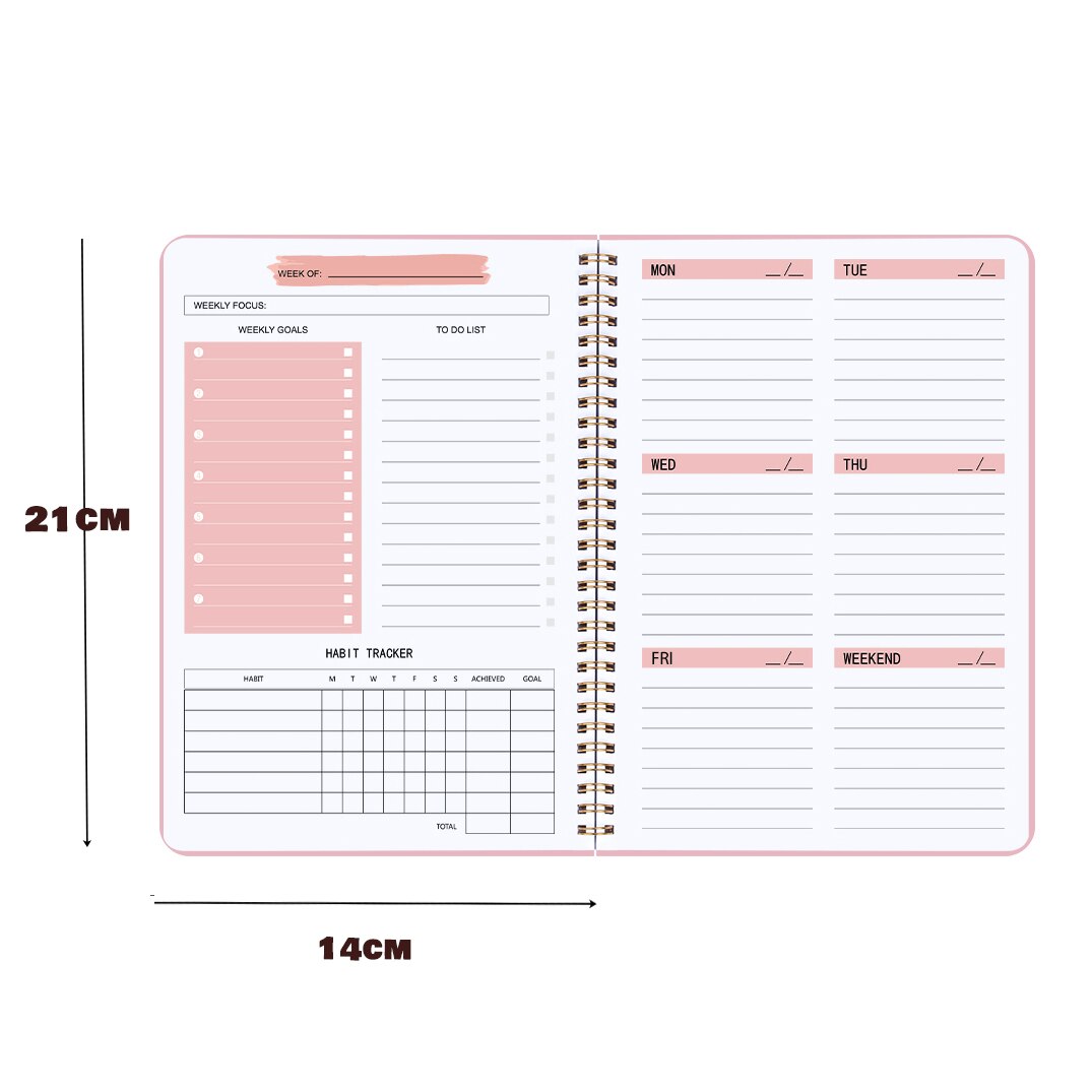 2022 A5 Agenda Planner Notebook Bullets Diary Jour... – Vicedeal