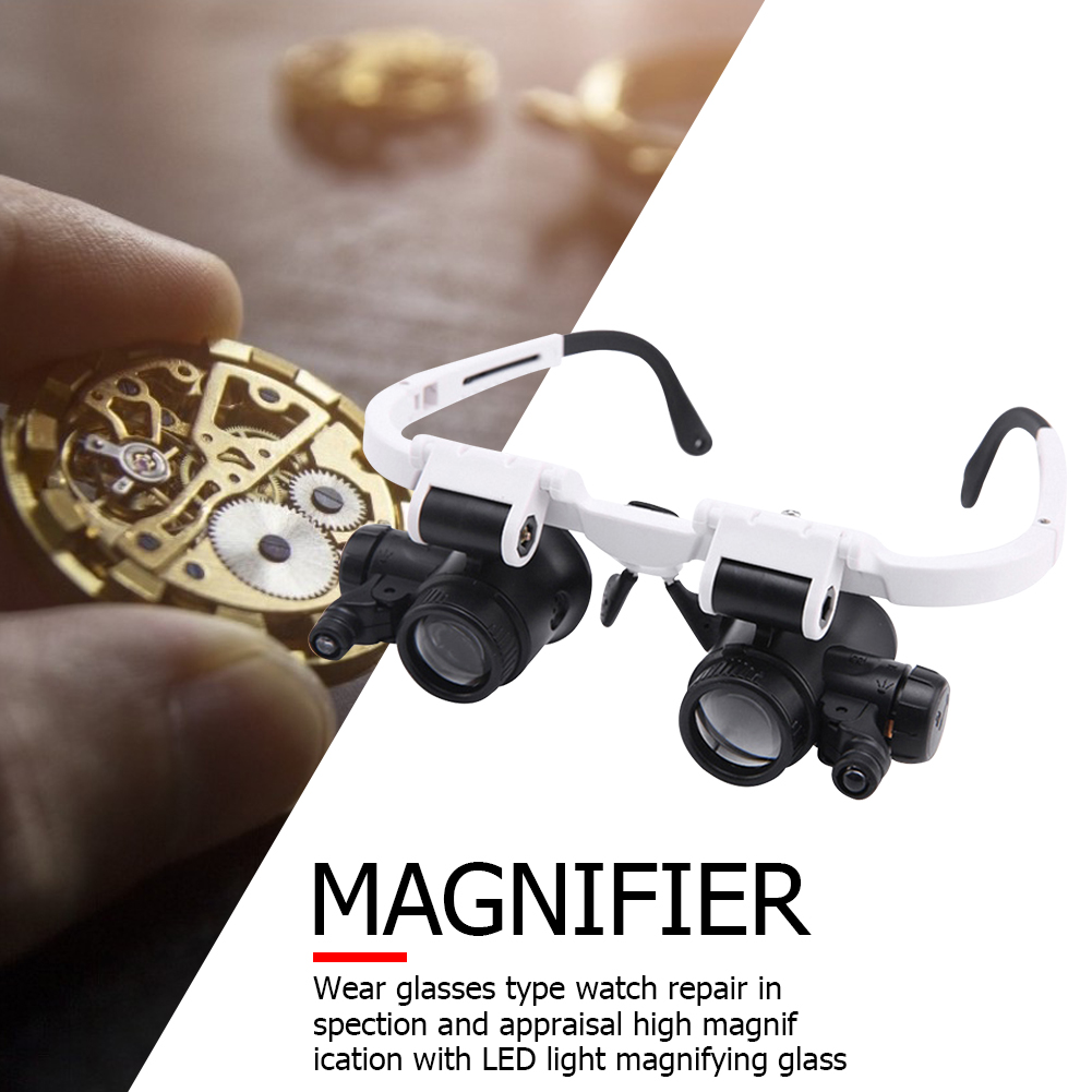 8X/15X/23X Lens Head Wearing Magnifier Glasses Lou... – Grandado