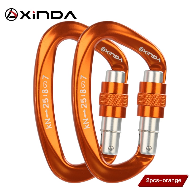 Xinda 25kN D-Shape Carabiner Climbing Safety Safet... – Vicedeal