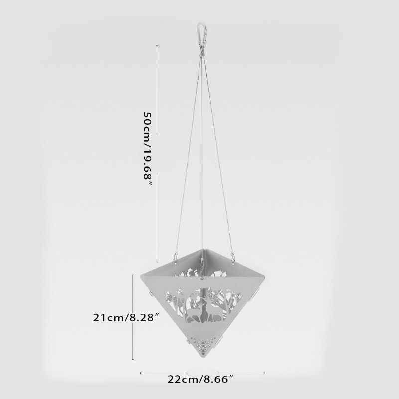 1 Set Triangle Hanging Furnace Bonfire Campfire Pi... – Grandado