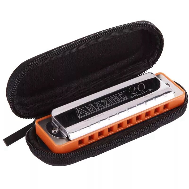 KONGSHENG Amazing 20 Harmonica 10 Holes Blues Harp... – Grandado
