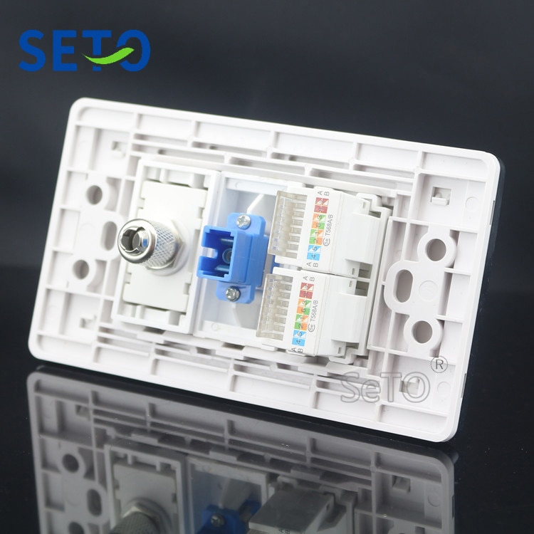 SeTo 120 Type Double Ports RJ45 Cat5e Network Lan ... – Grandado