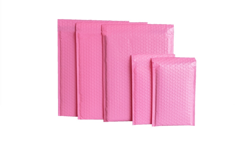 30 st/parti 5 storlekar ljusrosa poly bubbla maile... – Grandado