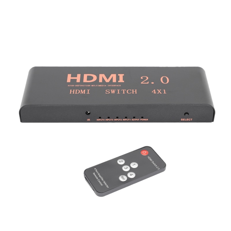 4 in 1 Out 2.0 Switcher 4K60HZ HD Switcher Support... – Grandado