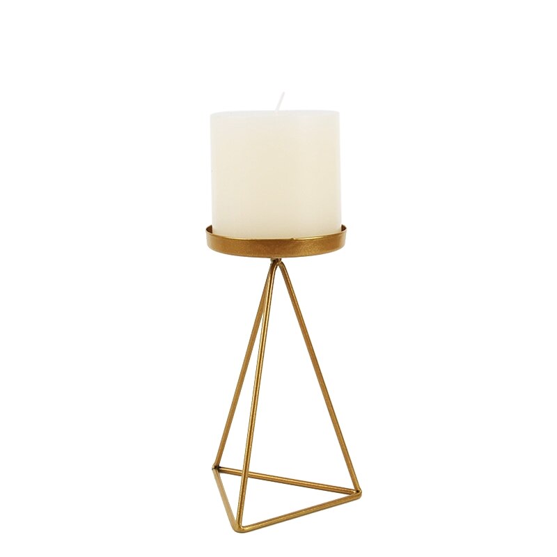 Nordic Style Wrought Iron Geometric Candle Holder ... – Grandado