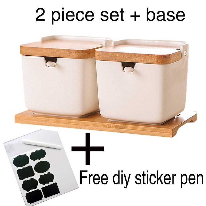 Kitchen Supplies Ceramic Seasoning Pots Pepper Cup... – Grandado