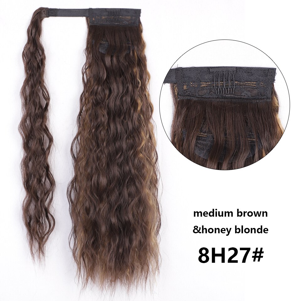 SUe EXQUISITE Straight Wavy Wrap Around Long Ponyt... – Vicedeal