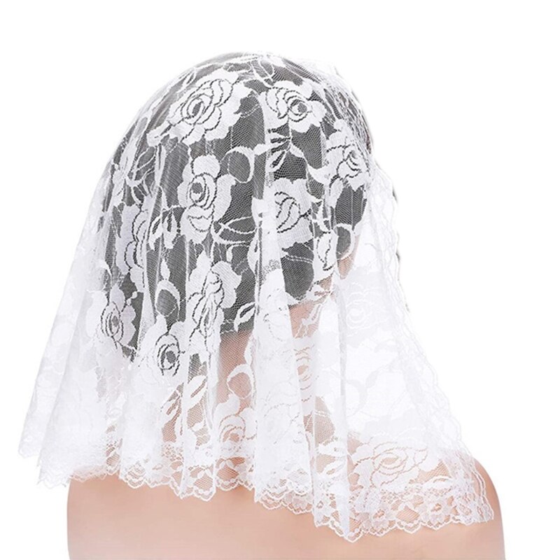 Velo de Mantilla para la cabeza, velo de Mantilla ... – Grandado