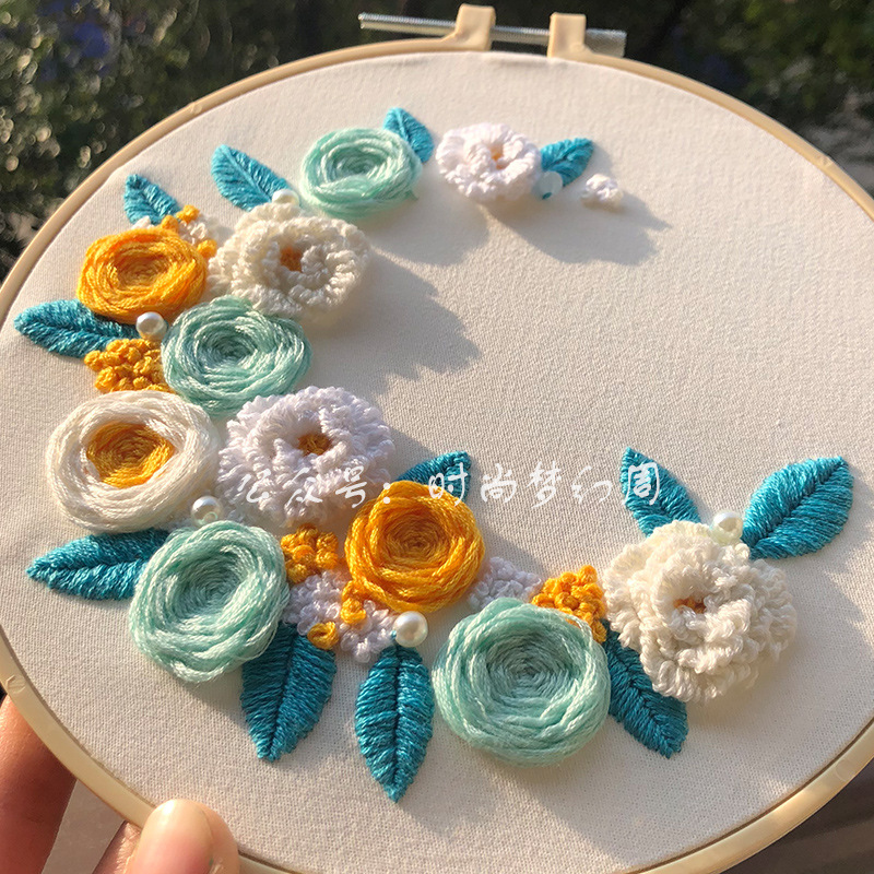 Hand Embroidery Kit Embroidery diy handmade materi... – Grandado