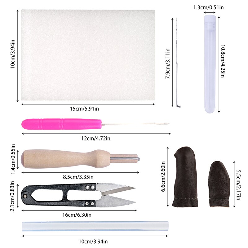15 Stuk/set Wolvilt Poke Tool Met Fijne Poke Naald... – Vicedeal
