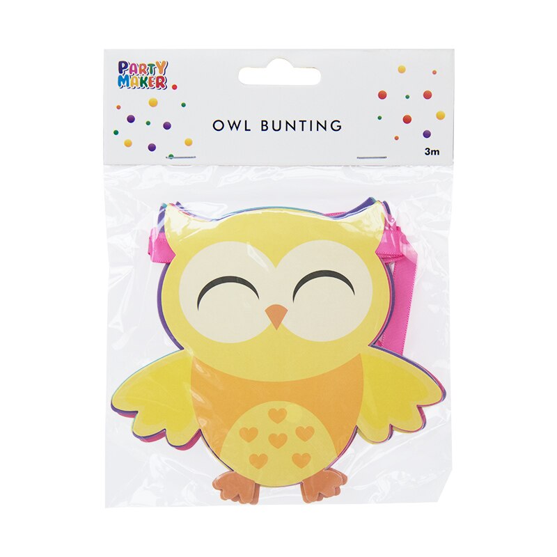 1pcs 3M Multicolored Owl Banners Pennant Buntings ... – Grandado