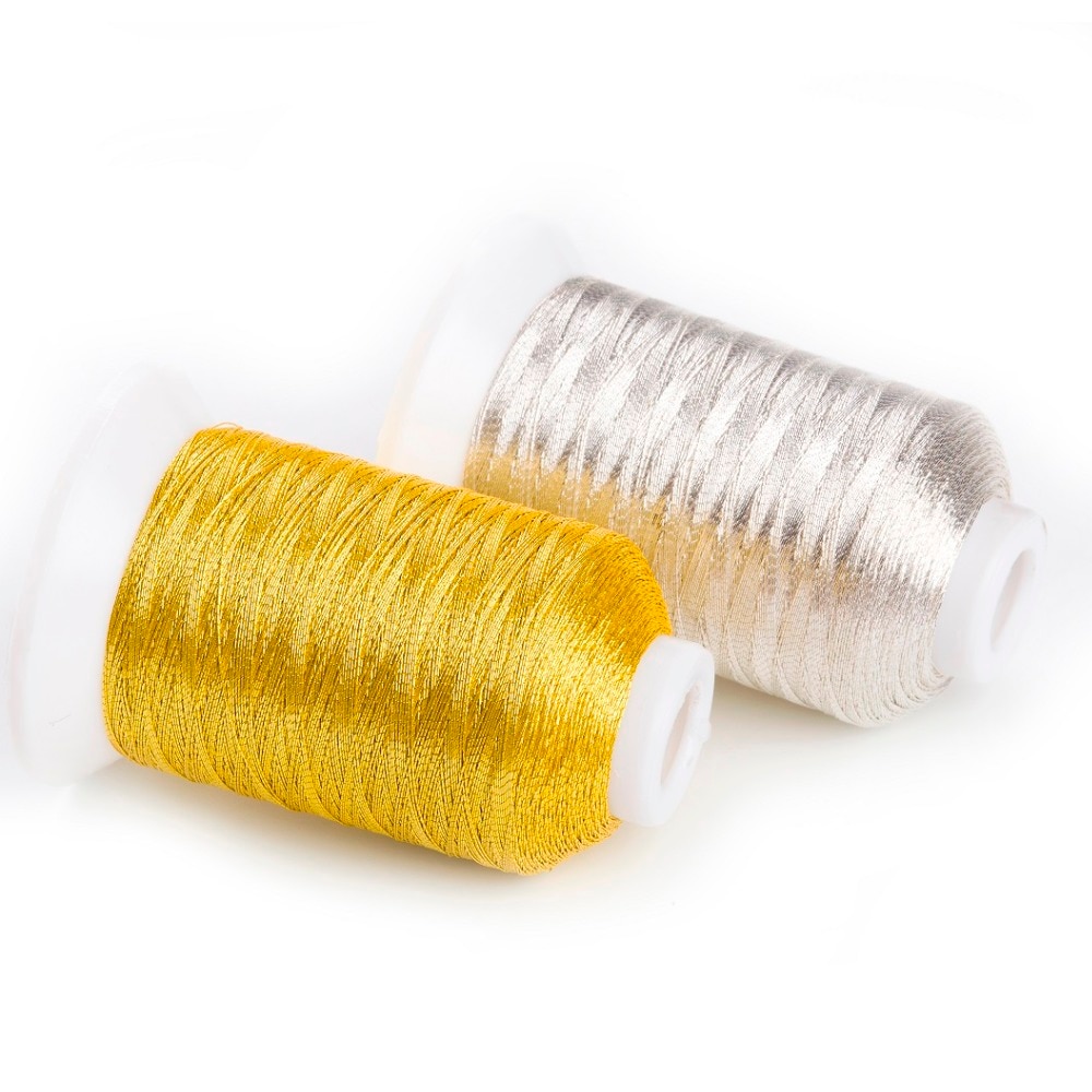 Hilo Metálico de Color dorado y plateado puro para... – Grandado
