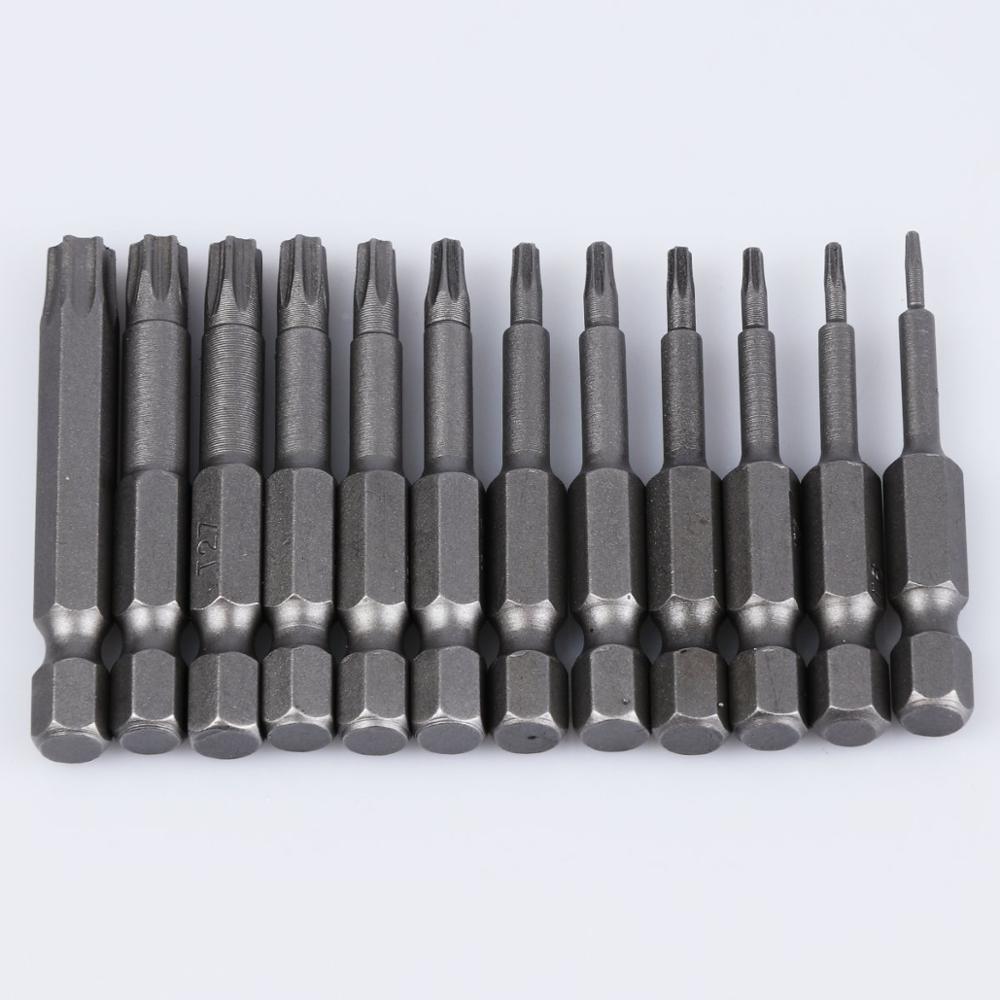 12Pcs/ Set Hex Torx Flat Head 50MM Driver Bits Han... – Grandado