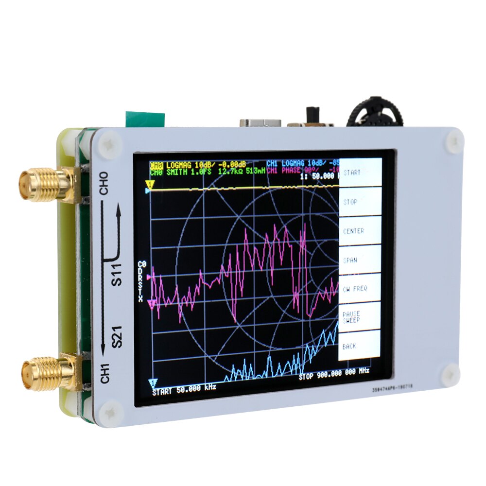 Portable Network Analyzer Nano VNA 50KHz-900MHz Di... – Grandado