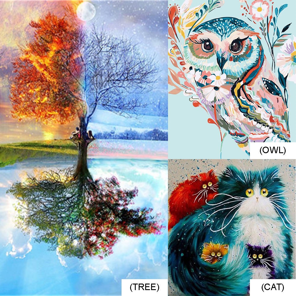 Malen Nach Zahlen Kit DIY Hand Bemalte Leinwand Öl... – Vicedeal