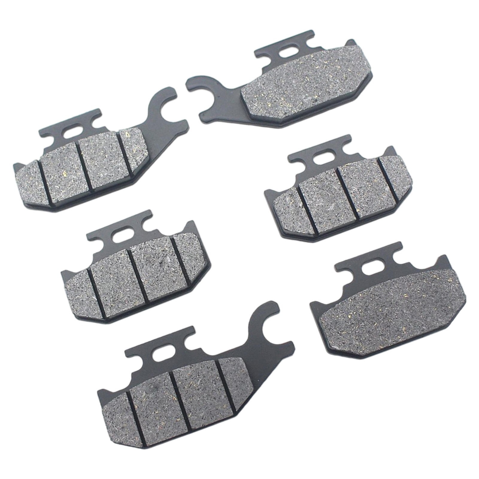 6 Pieces Front Rear Motorcycle Brake Pads Semi-Met... – Grandado