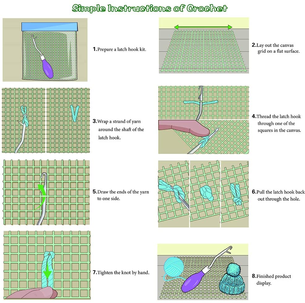 KAOBUY 5PCS Different Size Latch Hook Set,Latch Ho... – Grandado