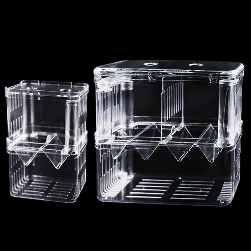 S/M/L Double-Deck Clear Fish Breeding Isolation Bo... – Grandado