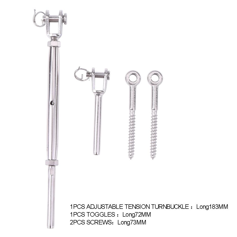 Adjustable Rope Fittings Toggles Tension Turnbuckl... – Grandado