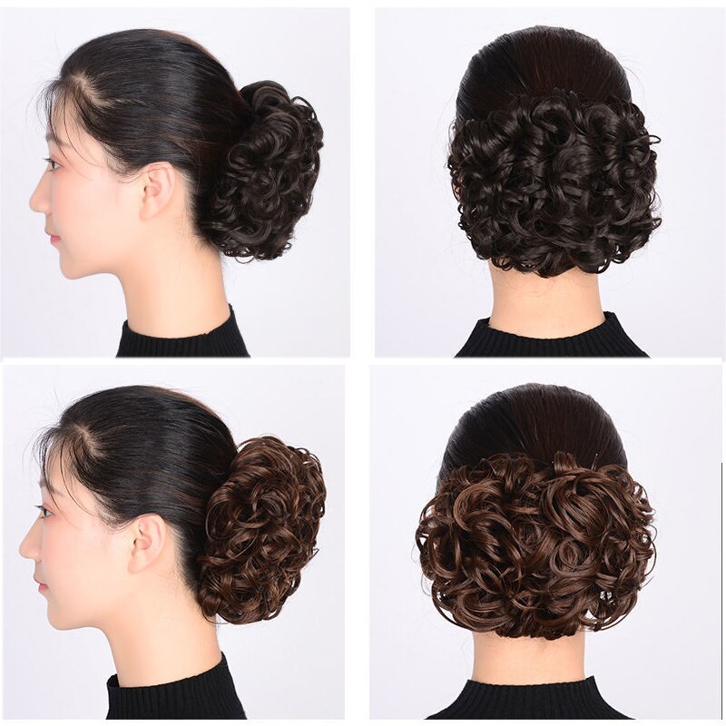 AOOSOO women's Curly Chignon With Plastic Comb... – Grandado