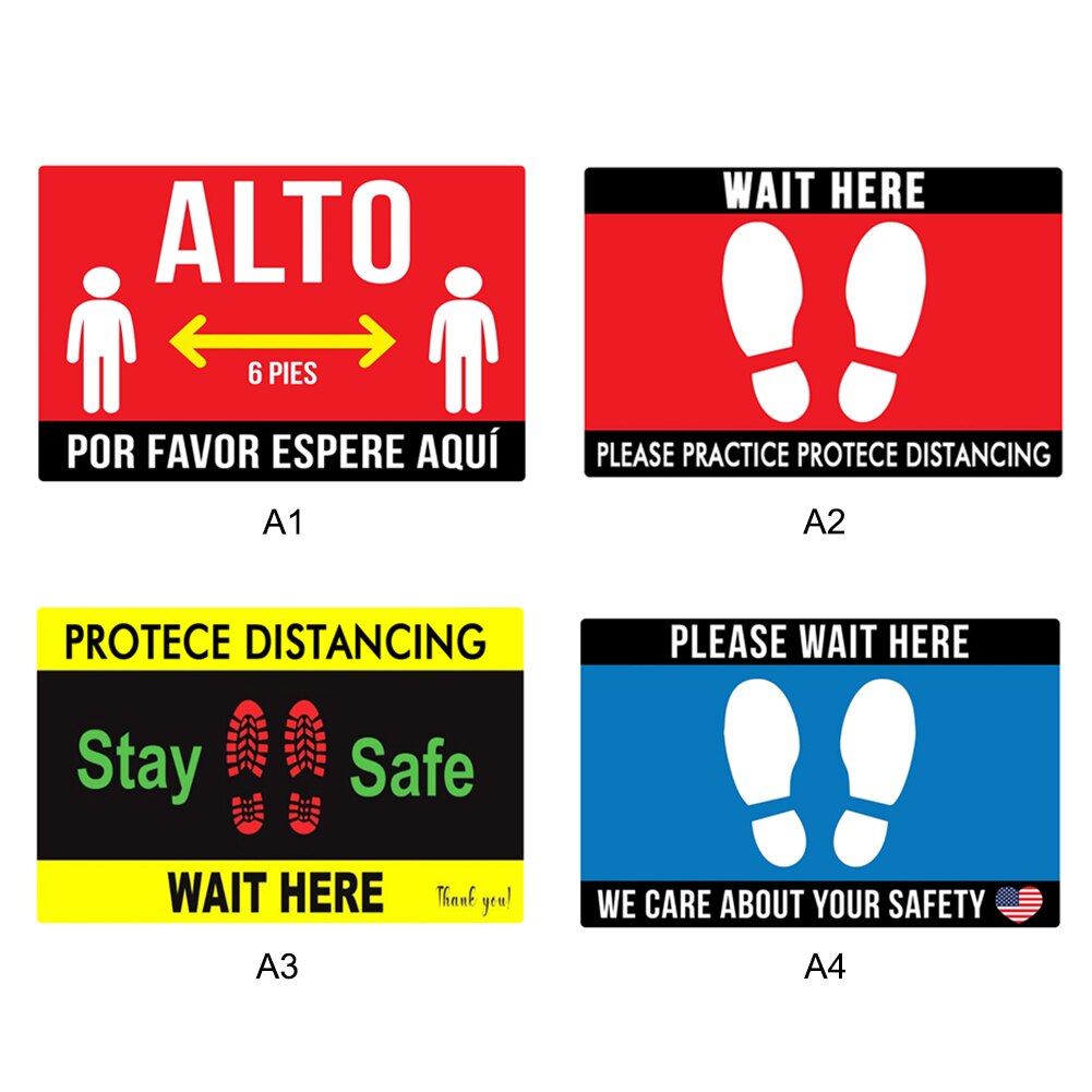 Social Distancing Ground Sticker Indoor Outdoor Fl... – Grandado