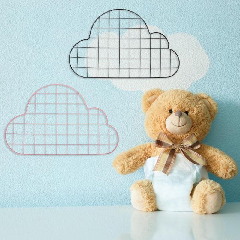 Cloud Shape Iron Grid Rack Decor Metal Hanging Mes... – Vicedeal
